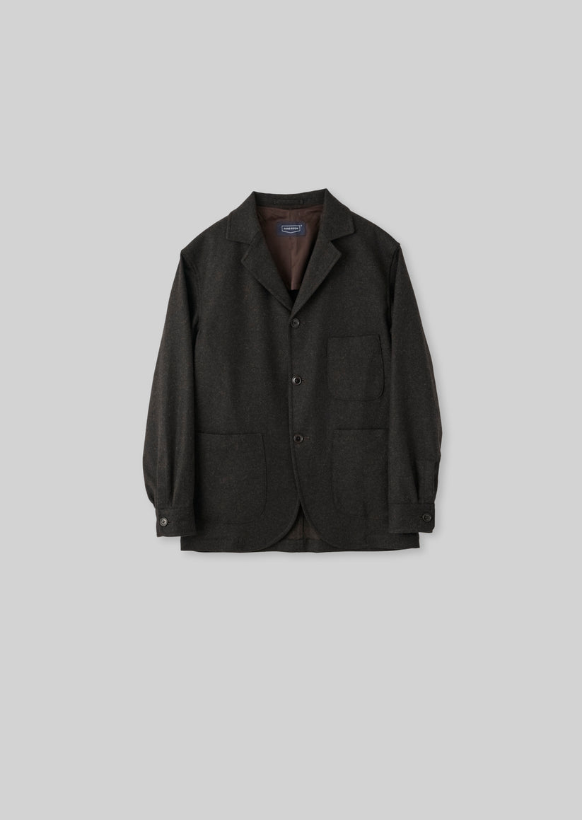 TWILL CUFFED JACKET BROWN 8053-2503 – HAND ROOM OFFICIAL ONLINE STORE